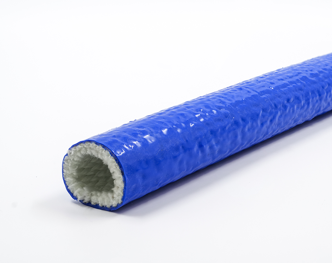 Heavy-Duty Blue Silicone Fiberglass Ultra-Sleeve High Temperature Sleeving